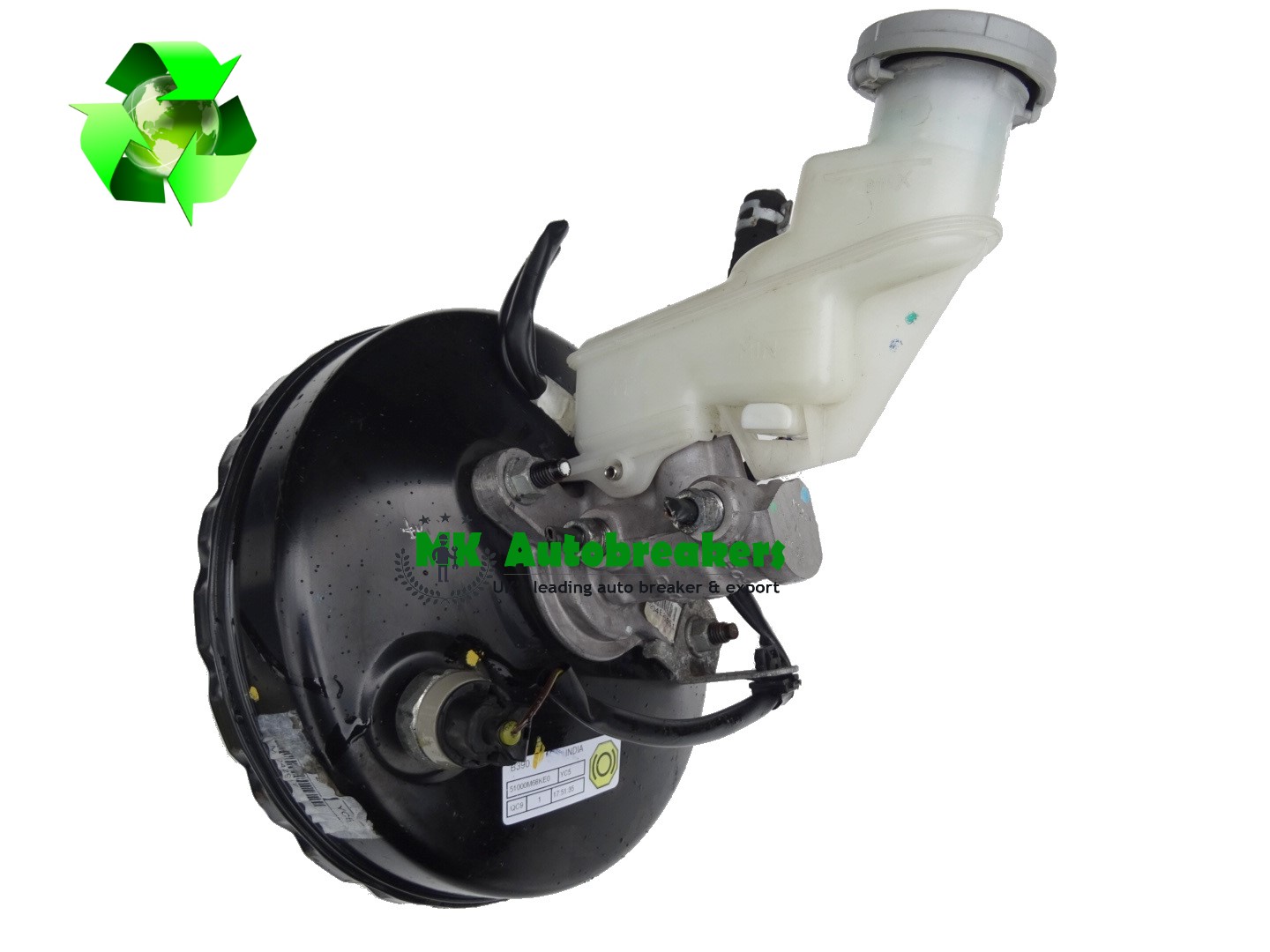 Nissan Pixo From 2009-2012 Brake Servo & Master Cylinder Original Part ...