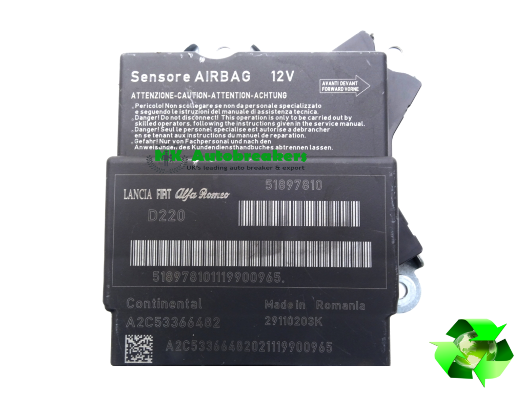 Fiat 500 Model From 2008-2015 Airbag ECU Module | MK Autobreakers Ltd