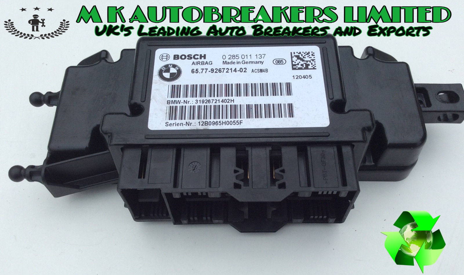 BMW F30 Airbag Control Unit Module ECU Genuine 2013 | MK Autobreakers Ltd